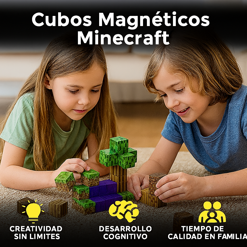 Cubos Magnéticos Minecraft® – Depolix Chile